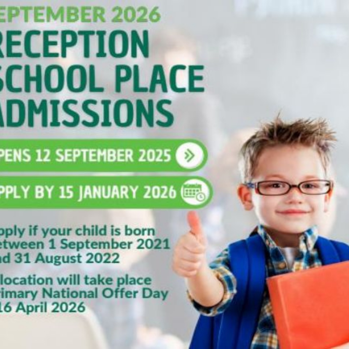 Discovery Primary Academy - September 2026 Reception Admissions